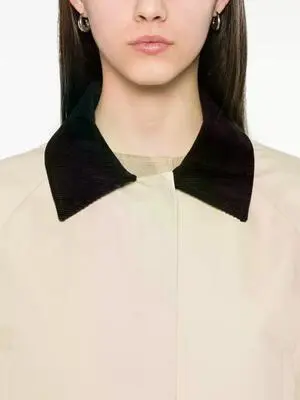TOTEME Country Coat With Corduroy Collar - Neutrals