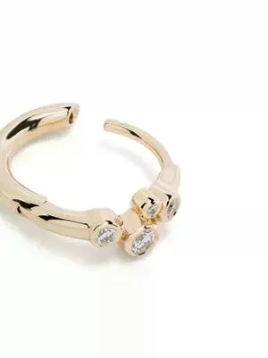 MARIA BLACK 14kt Yellow Diamond Huggie Earring