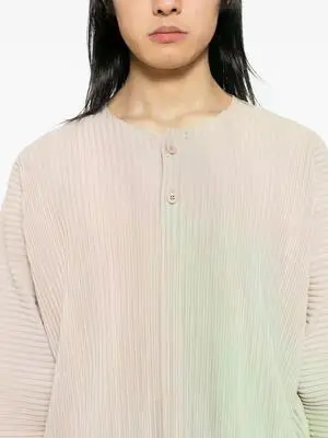 Issey Miyake Pleated Long Sleeves T-shirt