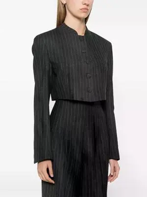 RACIL Mathilda Cropped Pinstripe Jacket