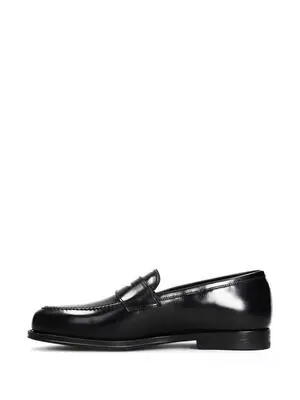 GREEN GEORGE Penny Loafers - Black