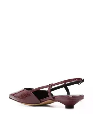 POMME D´OR Leather Slingback Pumps