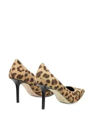JIMMY CHOO Love 85mm Leopard Print Calf Hair Pumps