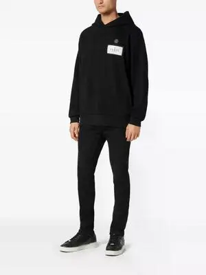 Philipp Plein Logo-print Hoodie - Black