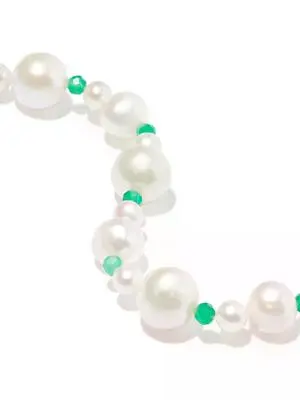 HATTON LABS Pebbles Pearl And Bead Bracelet - Silver