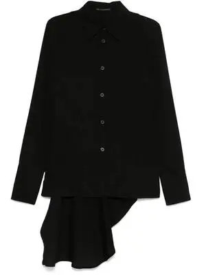 Yohji Yamamoto Curved Hem Shirts For Women