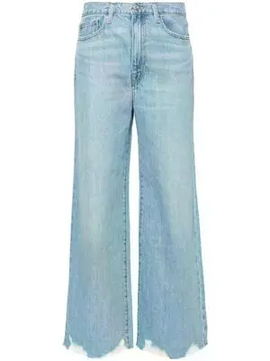 FRAME Le Jane High-rise Wide-leg Jeans - Blue