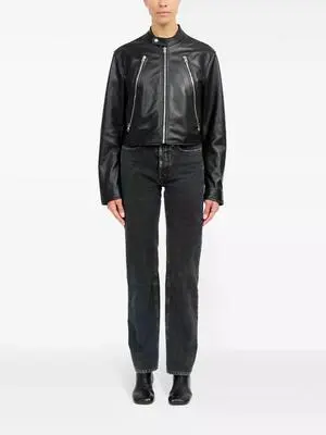 MAISON MARGIELA Calf Leather Moto Jacket