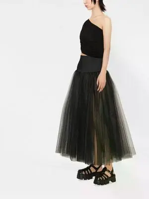 Norma Kamali Diana Ruched One-shoulder Top
