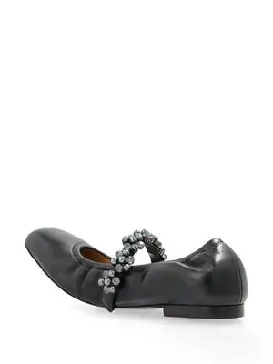 STUART WEITZMAN Rhinestone Embellished Ballet Flats