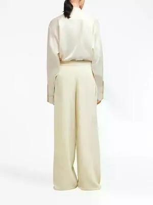 AMI Paris Layered Wide-leg Trousers