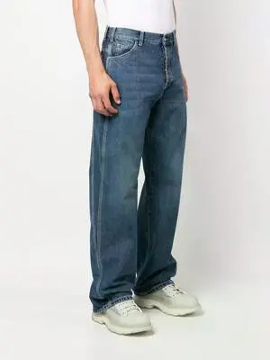 Alexander McQueen Wide-leg Panelled Jeans