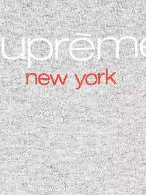 Supreme Classic Logo Crewneck Grey