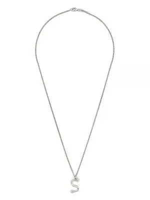 Emanuele Bicocchi Sterling Alphabet Pendant Necklace