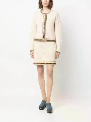 Tory Burch Round Neck Button-up Cardigan