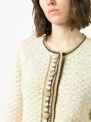 Tory Burch Round Neck Button-up Cardigan