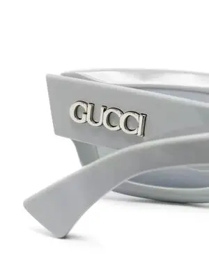 Gucci Rectangle Frame Sunglasses - Grey