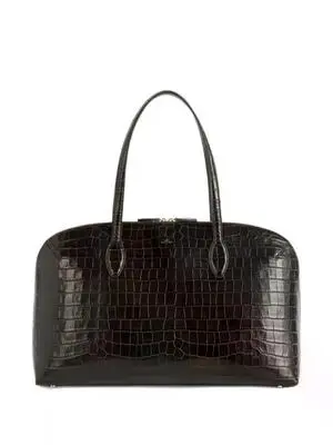 TOTEME Crocodile-embossed Tote Bag - Brown