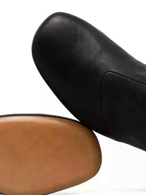 FORTE_FORTE Knee-high Leather Boots With Block Heel