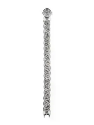 Emanuele Bicocchi Large Diamond-cut Flat Braided Bracelet