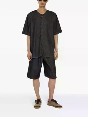 Dolce & Gabbana Logo-embroidered Denim Shirt
