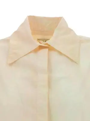 QUIRA Cotton Shirt With Classic Collar And Buttoned Cuffs
