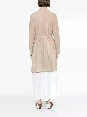 Herno Suede Belted Coat