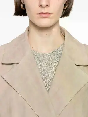 Herno Suede Belted Coat
