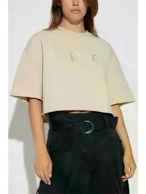 IRO PARIS Linda" Cropped Logo Print T-shirt