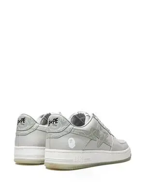 A BATHING APE A BATHING APE® BAPE STA™ #1 M2 Grey Calf Leather Sneakers Grey