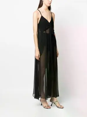 Filippa K Semi-sheer Silk Slip Dress