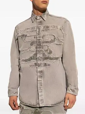 Y/project Frayed Denim Shirt