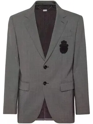 BILLIONAIRE Single-breasted Blazer - Grey