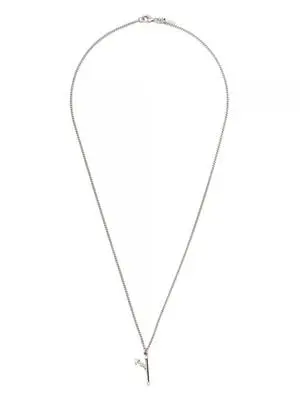 Emanuele Bicocchi Sterling Alphabet Pendant Necklace
