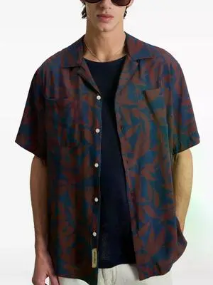 Woolrich Leaf-print Short-sleeve Shirt