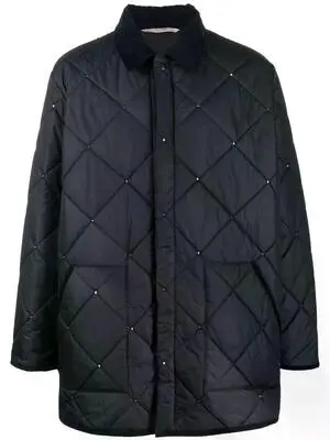 Valentino Garavani Diamond-quilted Short Coat
