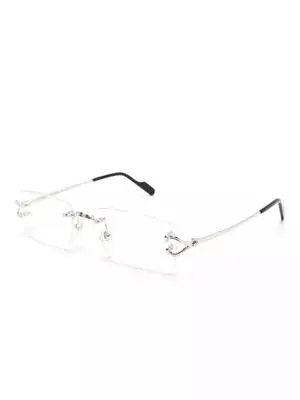 Cartier C De Eyeglasses - Silver
