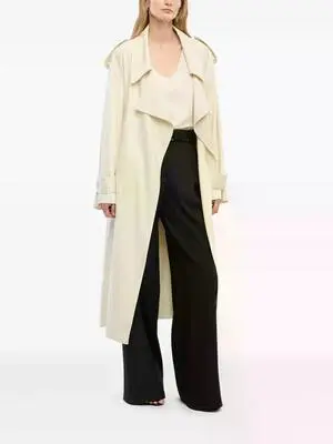Another Tomorrow Belted Trench Coat