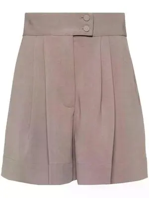 STYLAND Pleated High-waist Tailored Shorts - Grey