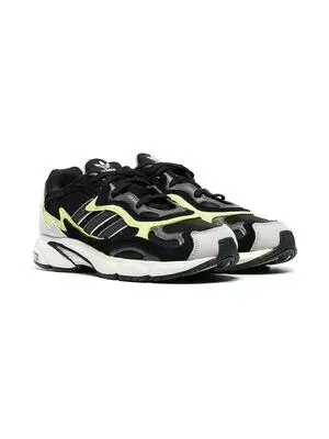 Adidas Temper Run Suede Panel Sneakers - Black