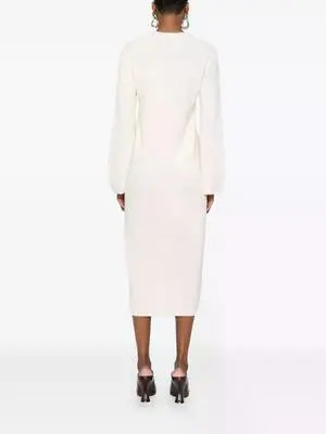 Theory Bouclé Midi Dress With Split Cuffs