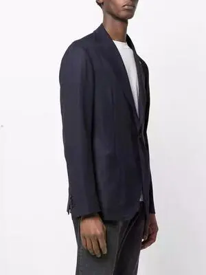 Tagliatore Single-breasted Virgin-wool Blazer - Blue