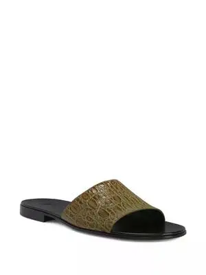 GIUSEPPE ZANOTTI Adrien Leather Sandals - Neutrals