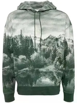 Maison Kitsuné Landscape Printed Hoodie