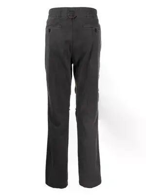 JAMES PERSE Dark Stretch-cotton Drawstring Trousers - Grey