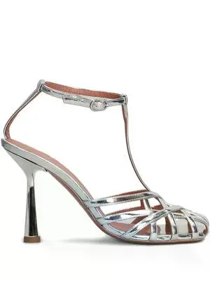 CASTAGNA 100mm Lidia Sandals - Silver