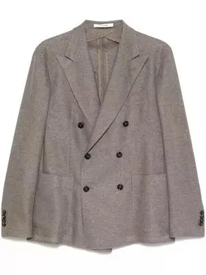 Tagliatore Mélange-effect Blazer - Grey