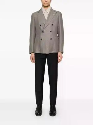 Tagliatore Mélange-effect Blazer - Grey