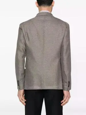 Tagliatore Mélange-effect Blazer - Grey