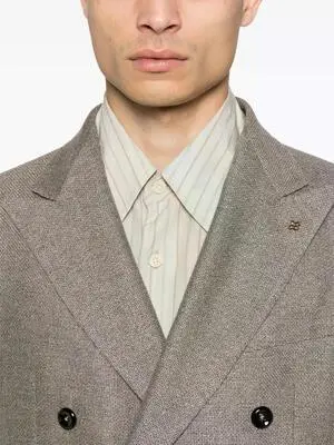 Tagliatore Mélange-effect Blazer - Grey